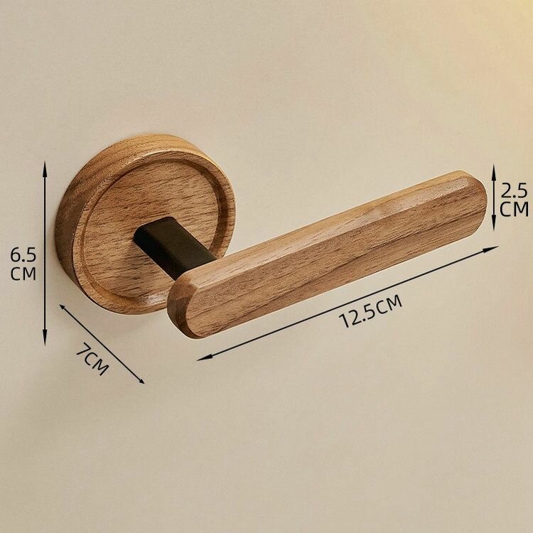 Настенный крючок на клейкой основе без сверления, прочный декоративный крючок для стены, держатель для резинок и заколок для волос из орехового дерева.