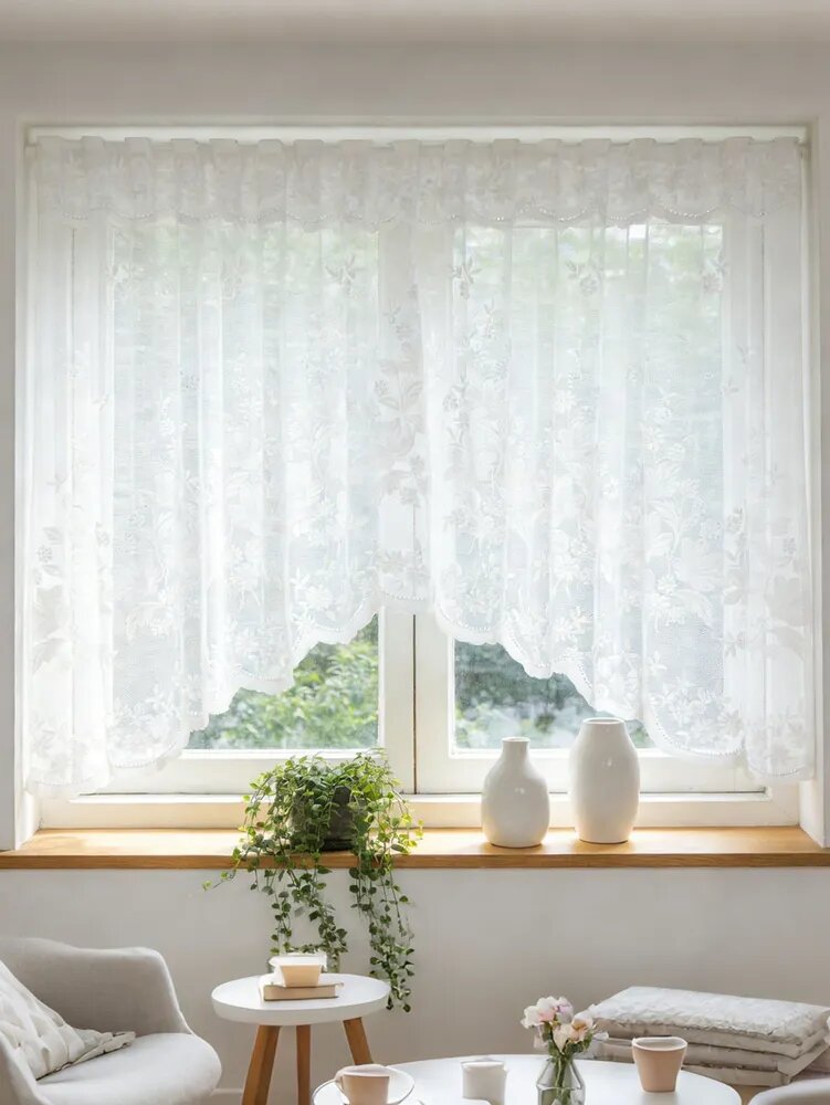 Ламбрекен портьера 330х160 см белый