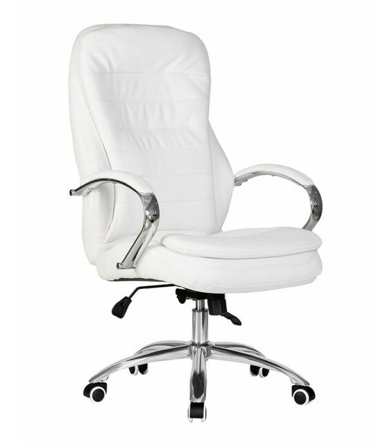 Офисное кресло для руководителей DOBRIN LYNDON LMR-108BL белое