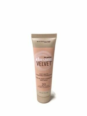 MAYBELLINE NEW YORK Матовый тональный крем Dream Velvet Soft-Matte Hydrating Foundation, оттенок 20 Classic Ivory