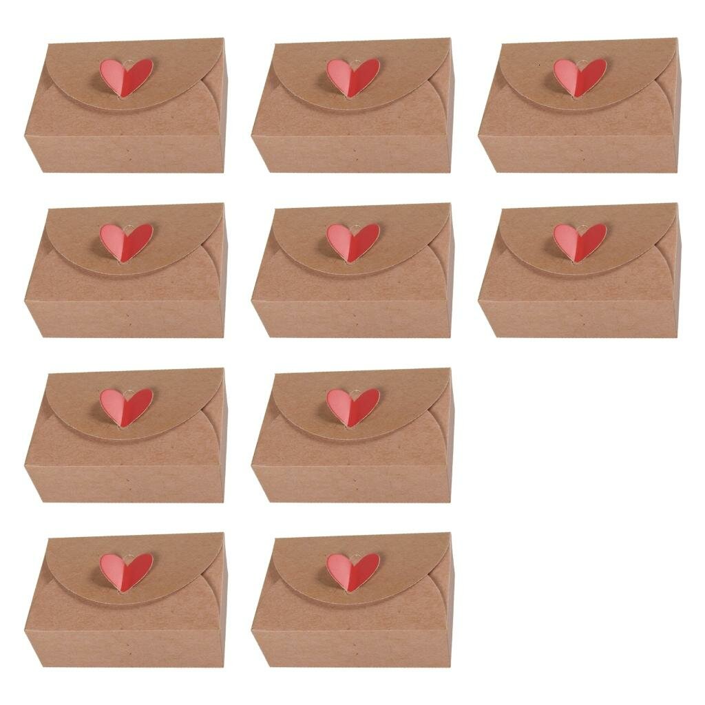 Сердцевидная бумажная подарочная коробка