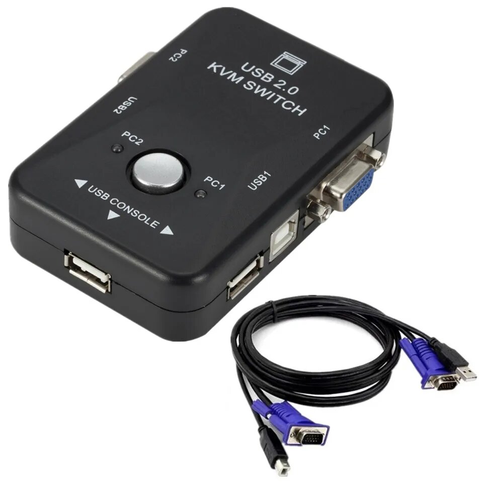 BGGQGG KVM-переключатель 2 портов VGA KVM X1