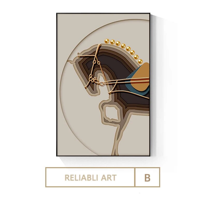 Декоративная картина "Лошадь" SELFLESSLY ART w3018 horse-2, 20x30cm No Frame