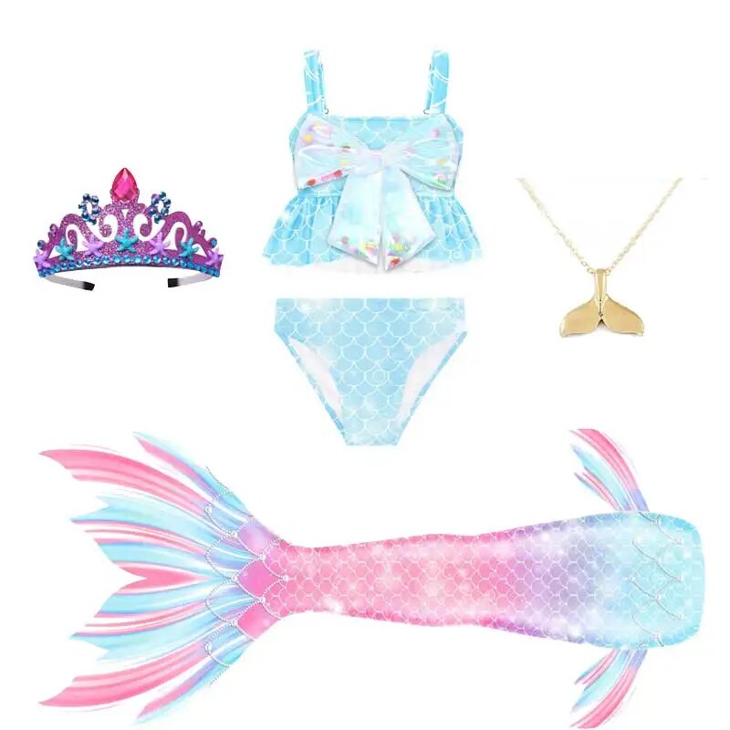Костюм русалки HEROCROSS для девочек 150, set 2-3
