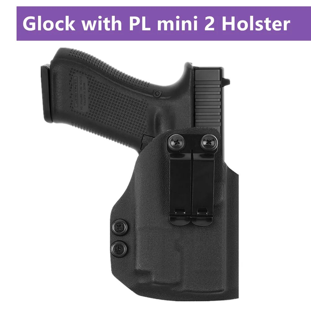 Внутренняя кобура Kydex SWAFTYLL для Glock 17 19 19X 25 31 45 с фонариком Olight PL mini Holster