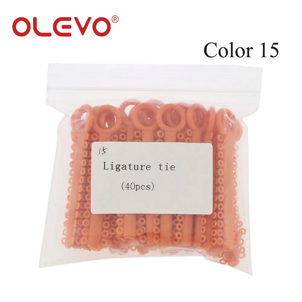 OLEVO лигатуры ортодонтические Color15 (40 шт.)