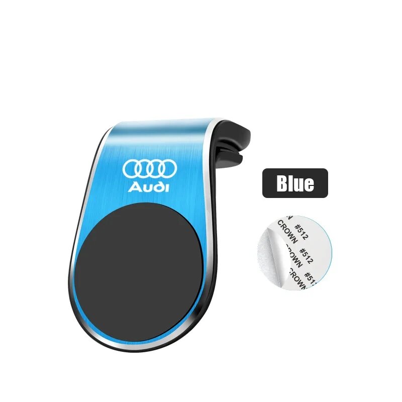 1 шт. магнитный автомобильный держатель для телефона, металлическая подставка, аксессуары Blue-Audi