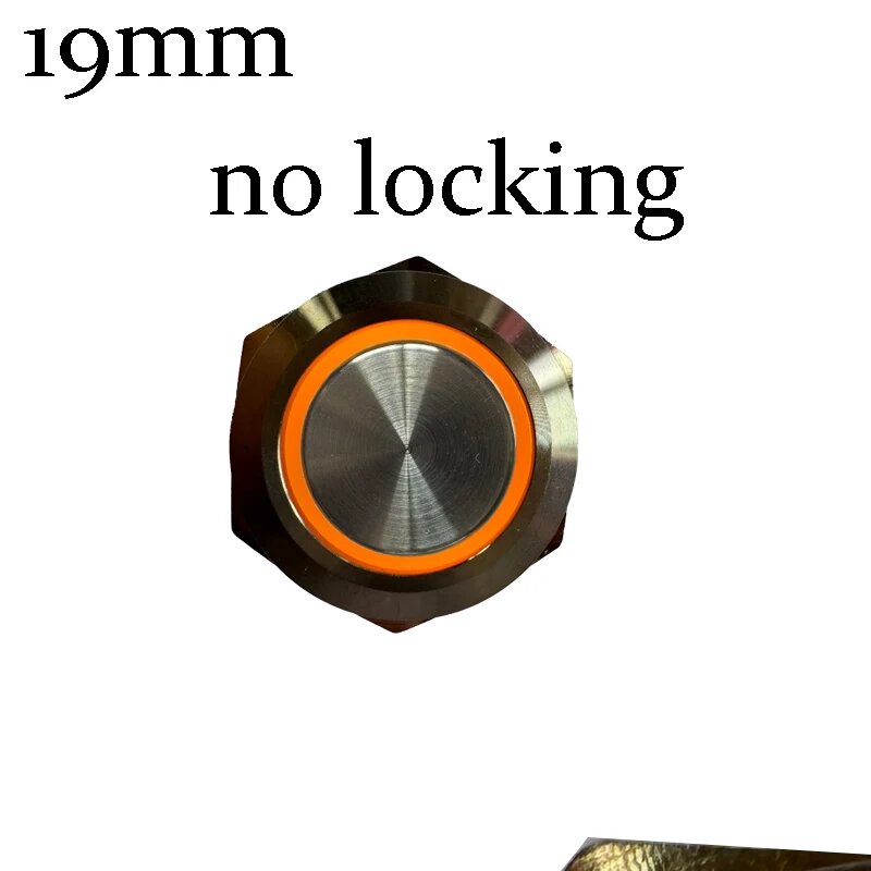 19 мм короткий крошечный металлический переключатель IP65 кнопочный светодиод 3 В 6 В 12 В 24 В мгновенный не фиксированный приборная панель лифта кнопка включения