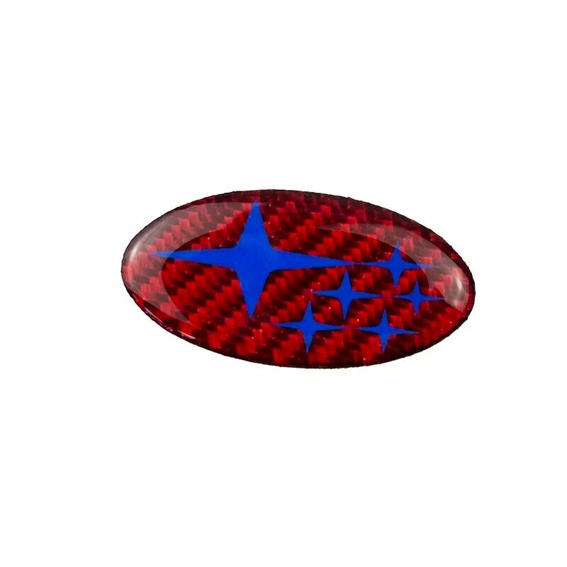 Углеродное волокно, эмблема на руль автомобиля, внутренняя наклейка для Subaru WRC WRX XV STI G