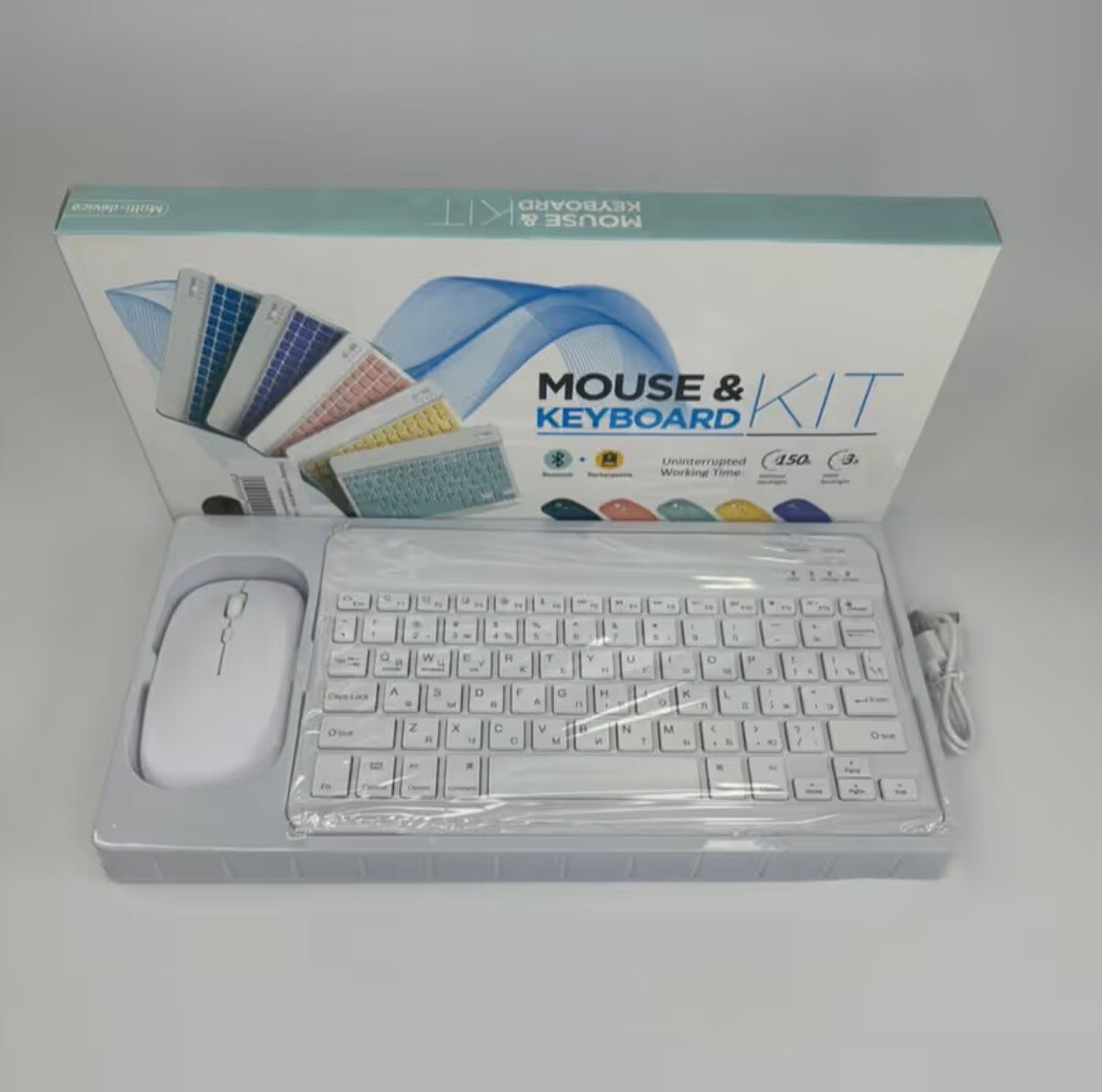 Беспроводная мини-клавиатура и мышь