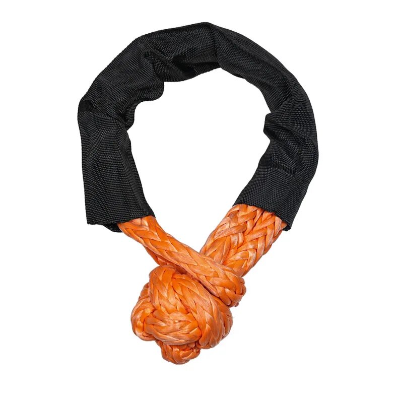 Буксировочный трос для автомобиля, мягкая скоба, высокополиэтиленовый буксирный трос, Orange