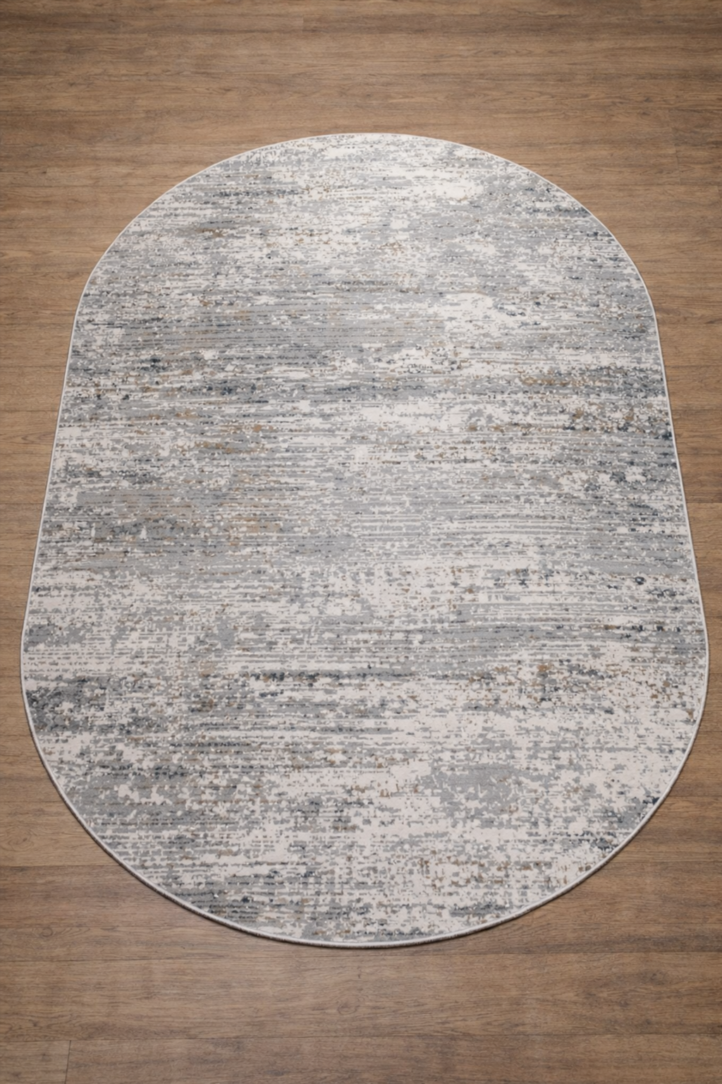 Ковер Лакшери дизайн 27716 цвет 23327 Овал 0.8x1.5м