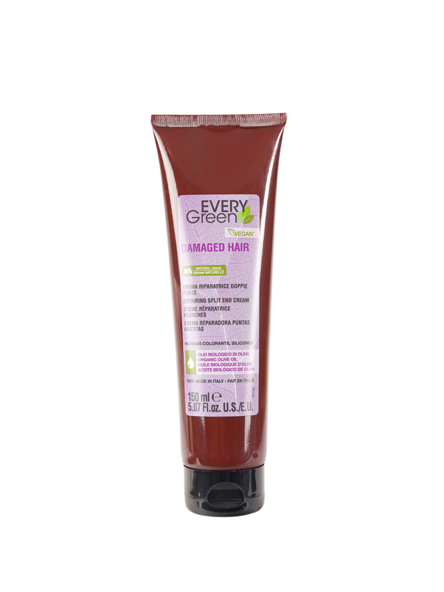 Восстанавливающий крем для секущихся кончиков волос Dikson EVERY GREEN VEGAN DAMAGED REPAIRING SPLIT END CREAM, 150 мл