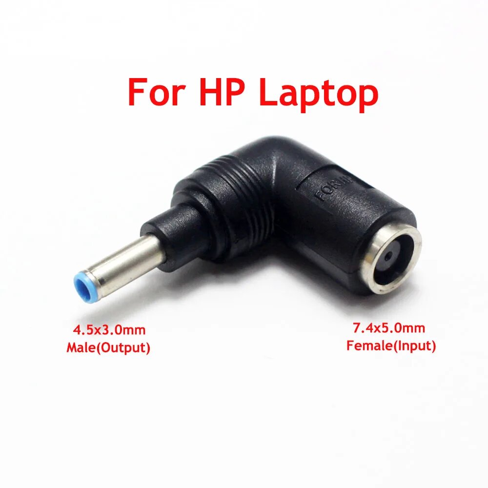 1 шт. адаптер питания постоянного тока для HP Dell, разъем DC 7.4*5.0 мм (гнездо) на 4.5*3.0 мм (штекер) с пин-конвертером для ноутбуков