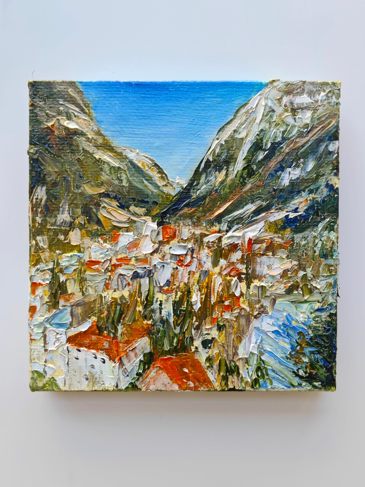 Мини картина маслом на холсте 10х15см