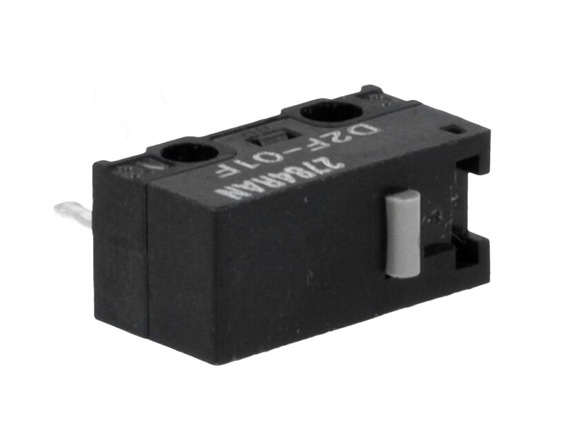 Микропереключатель OMRON D2F-01F, SNAP ACTION, без рычага, SPDT, 0,1A-30ВDC,1 шт
