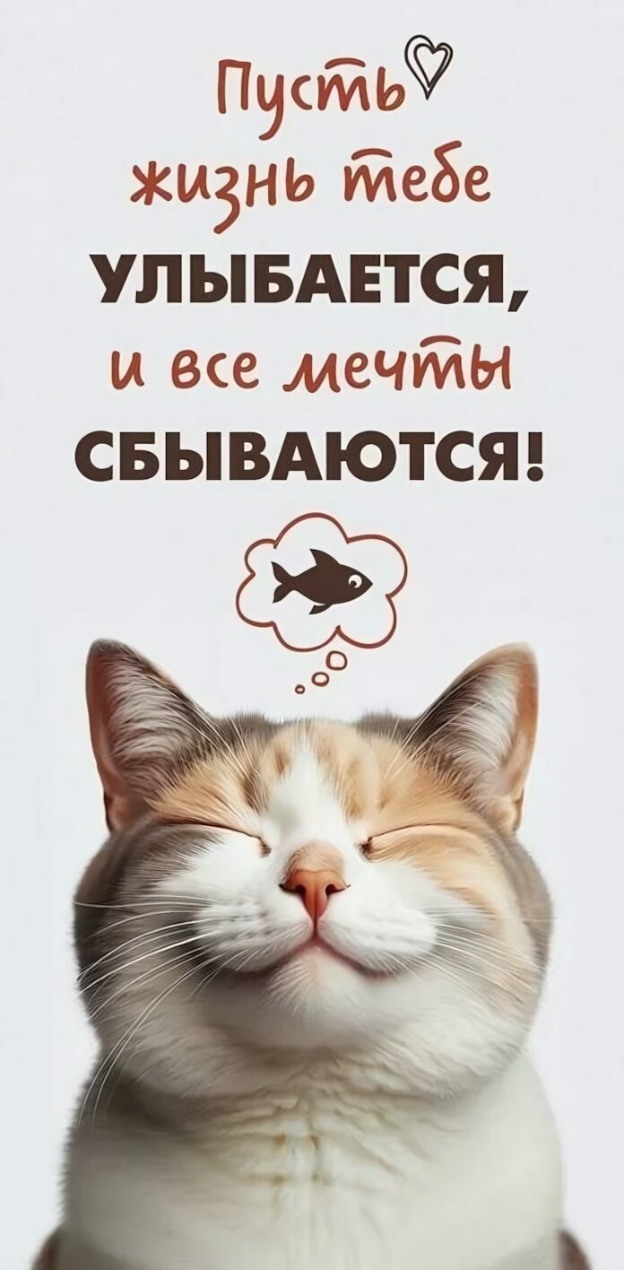 Конверт для денег "Пусть жизнь тебе улыбается!", картон, 168х84мм, матовый лак
