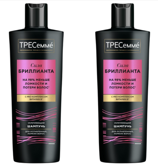 Тресемме Шампунь для волос Diamond Strength, 400 мл, 2 шт