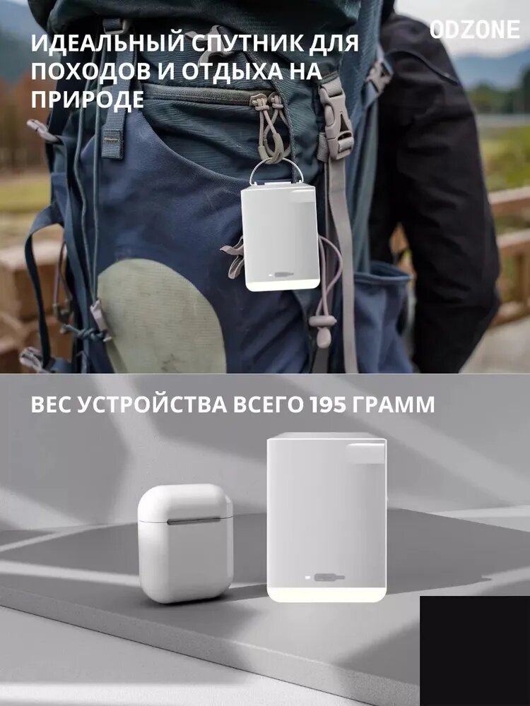 Насос для надувки электрический беспроводной портативный для мячей, шариков, матрасов с 8 насадками, белый — фото 1