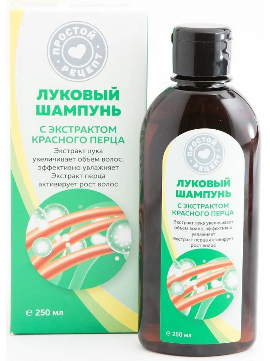 Простой рецепт Шампунь луковый с экстрактом красного перца,