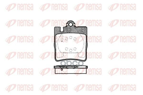 709 00 720 000B-SX=FDB1322=223339 ! колодки дисковые з MB W210 2.0-3.0TD 96-02 Remsa арт. 070900