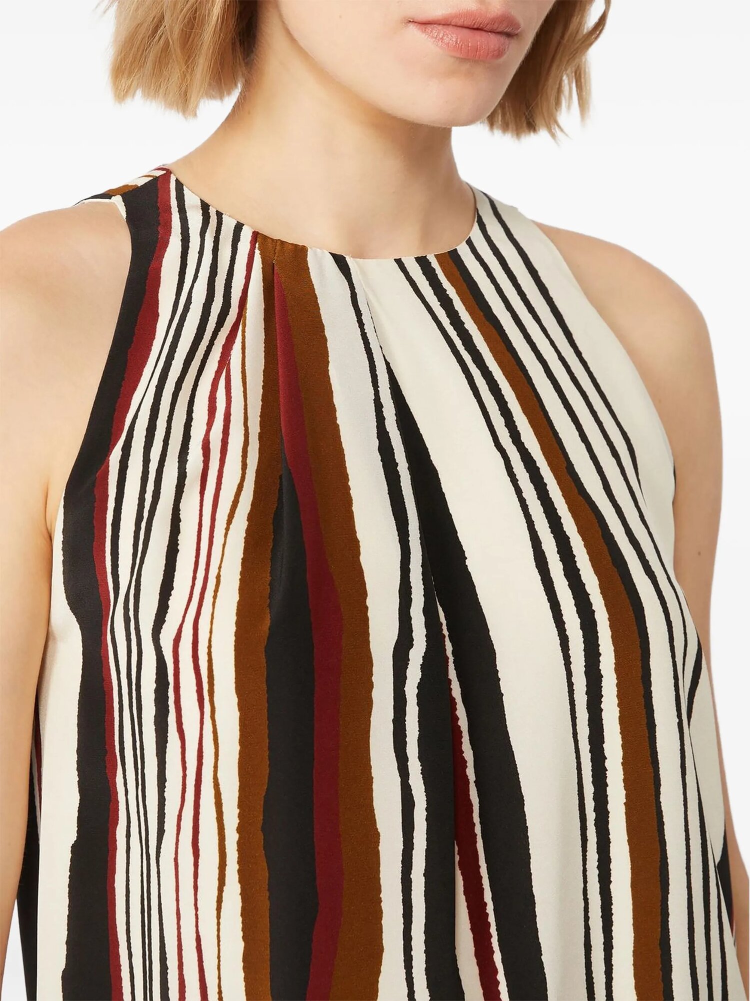 Блуза Max Mara Striped-pattern blouse, размер 44, разноцветный — фото 1