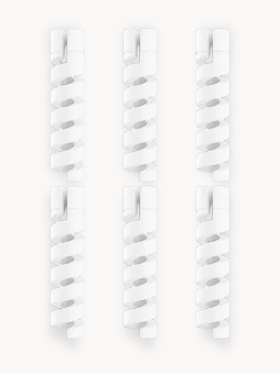 Протектор кабеля Kerokuru силиконовый 6 PCS White