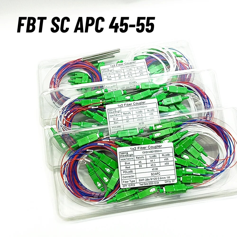 Оптический разветвитель 1x2 SC APC 45-55
