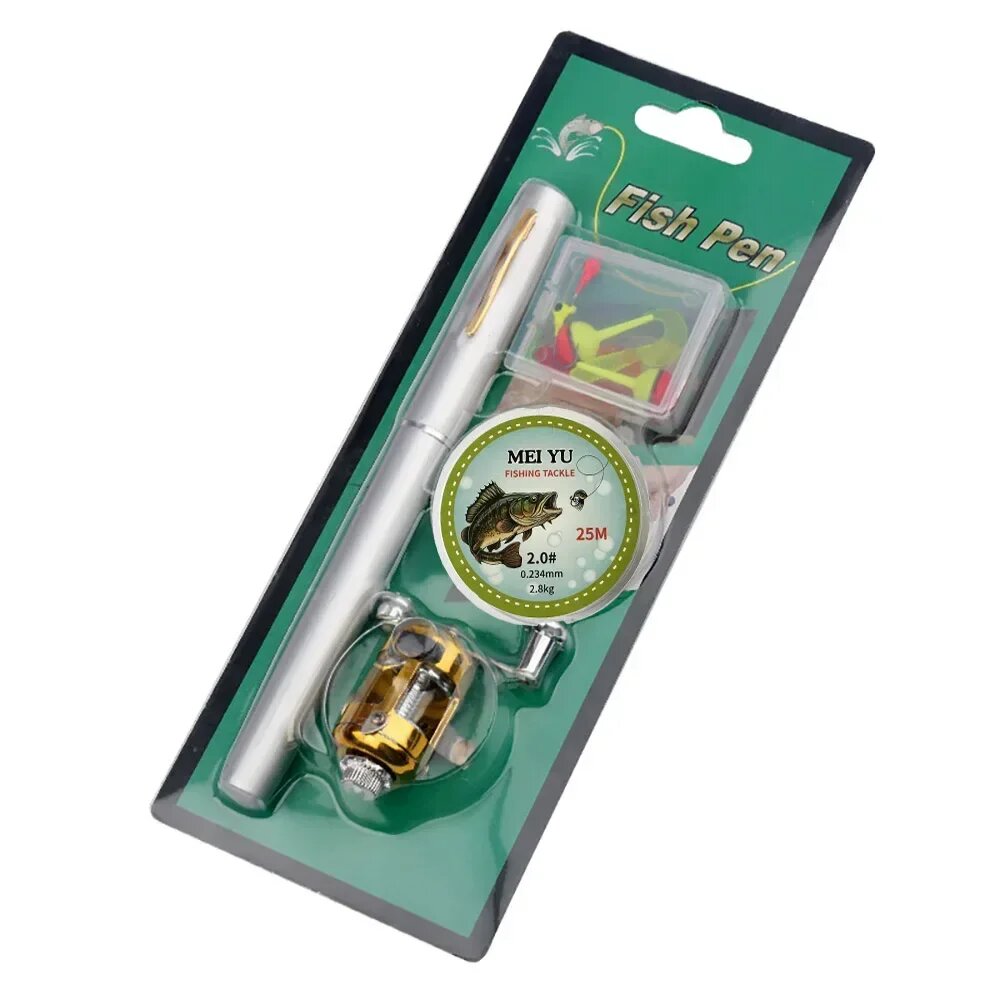 Портативная удочка-ручка Fish Pen, 96 см, Grey