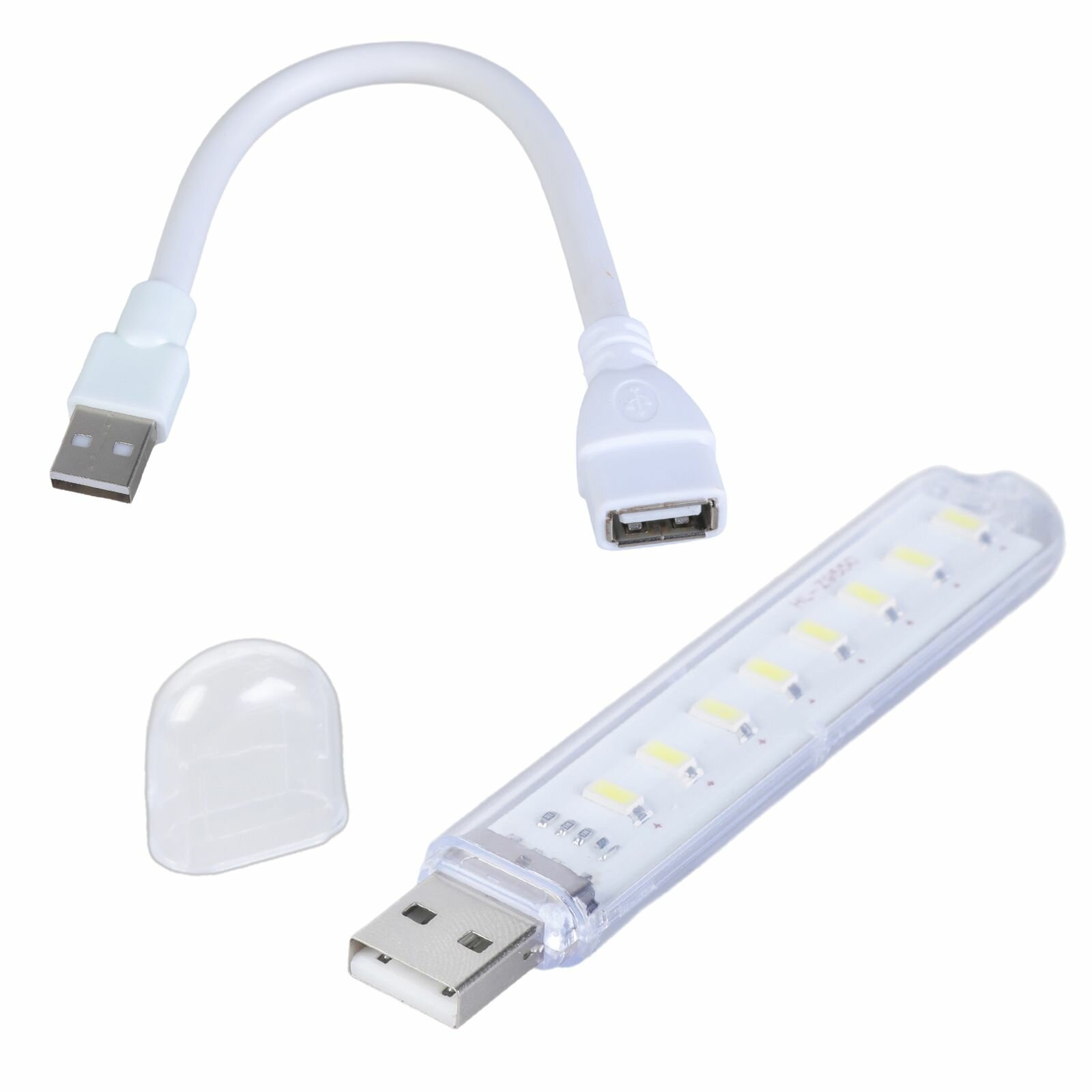 USB-приемник с 8 светодиодами и регулируемым фонарем для кемпинга на открытом воздухе