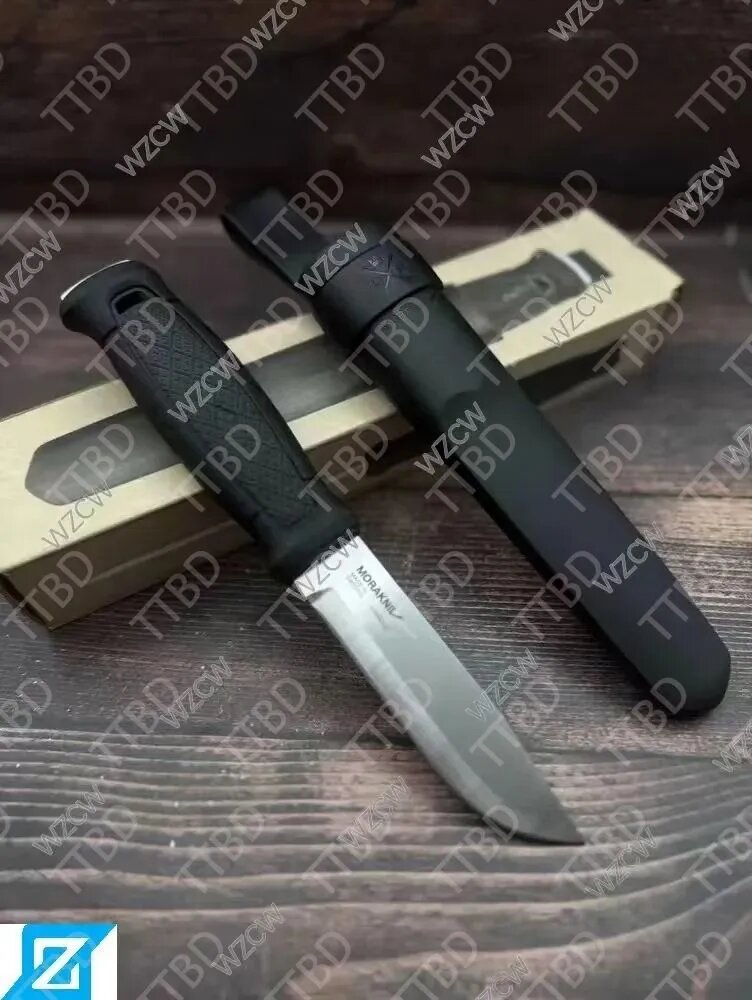 Нож с фиксированным лезвием Morakniv Garberg для охоты, сталь, Kraton рукоять