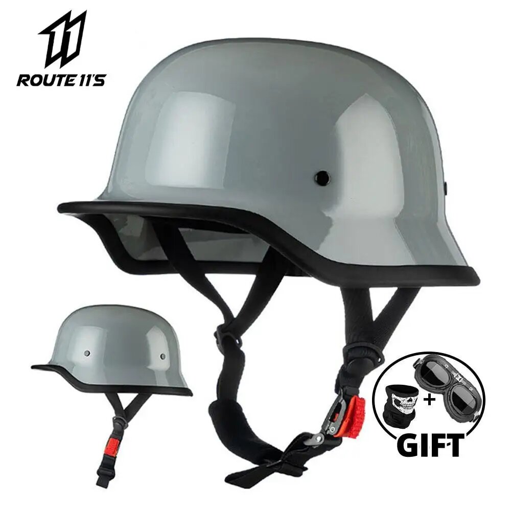 Ретро мотоциклетный шлем DOT сертификация безопасности Capacete De Moto шлем Серый, М, M35-6