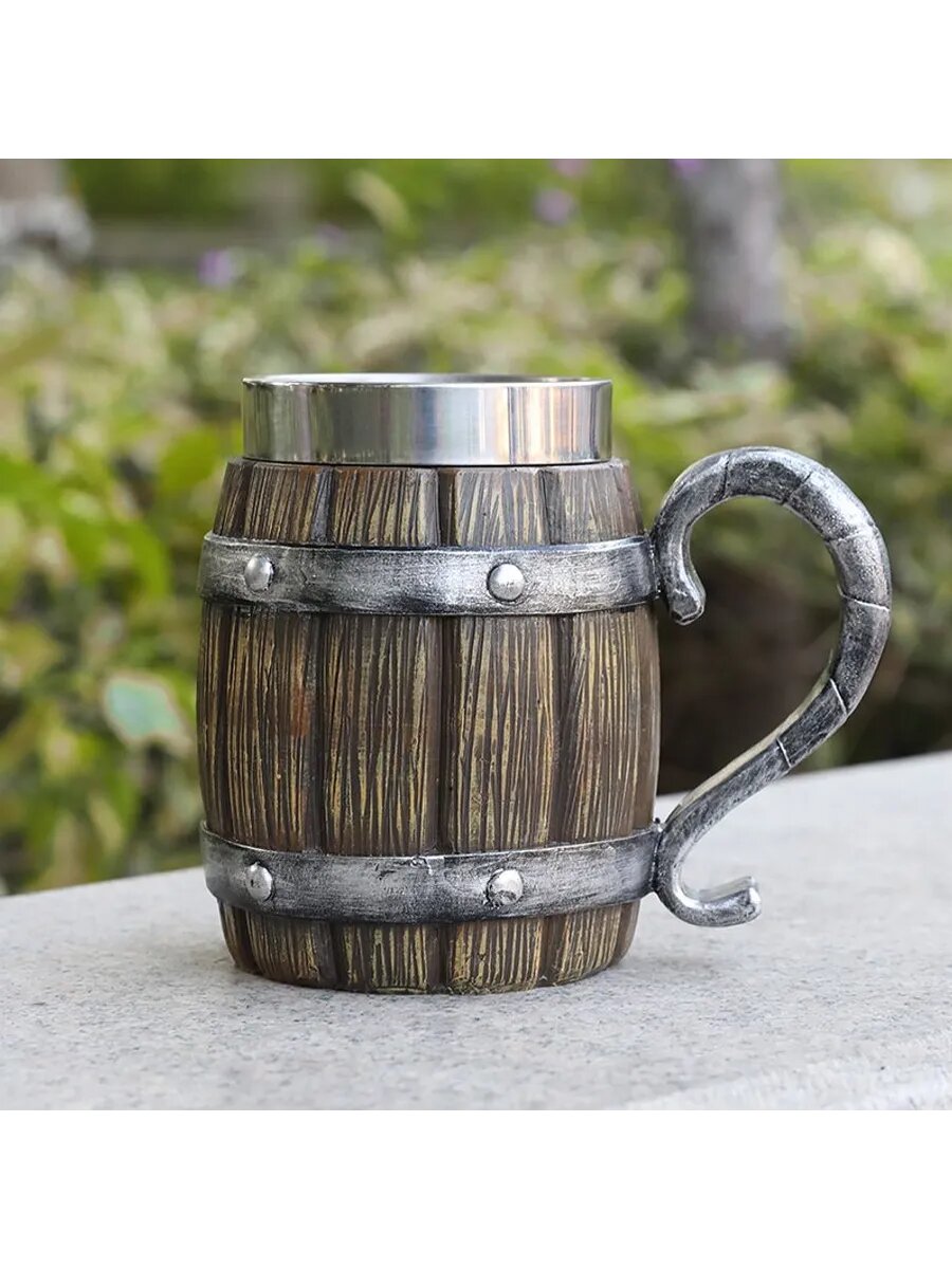 Чашка Деревянная бочка 600ml