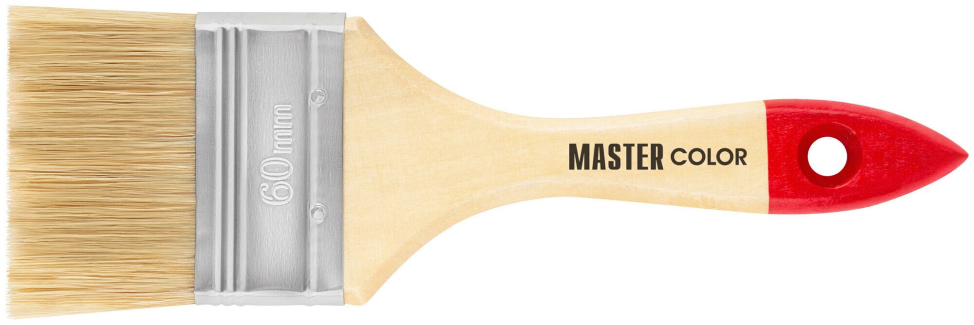 Кисть флейцевая, натур. щетина, 55 топс, лакиров. ручка, ширина 60 мм