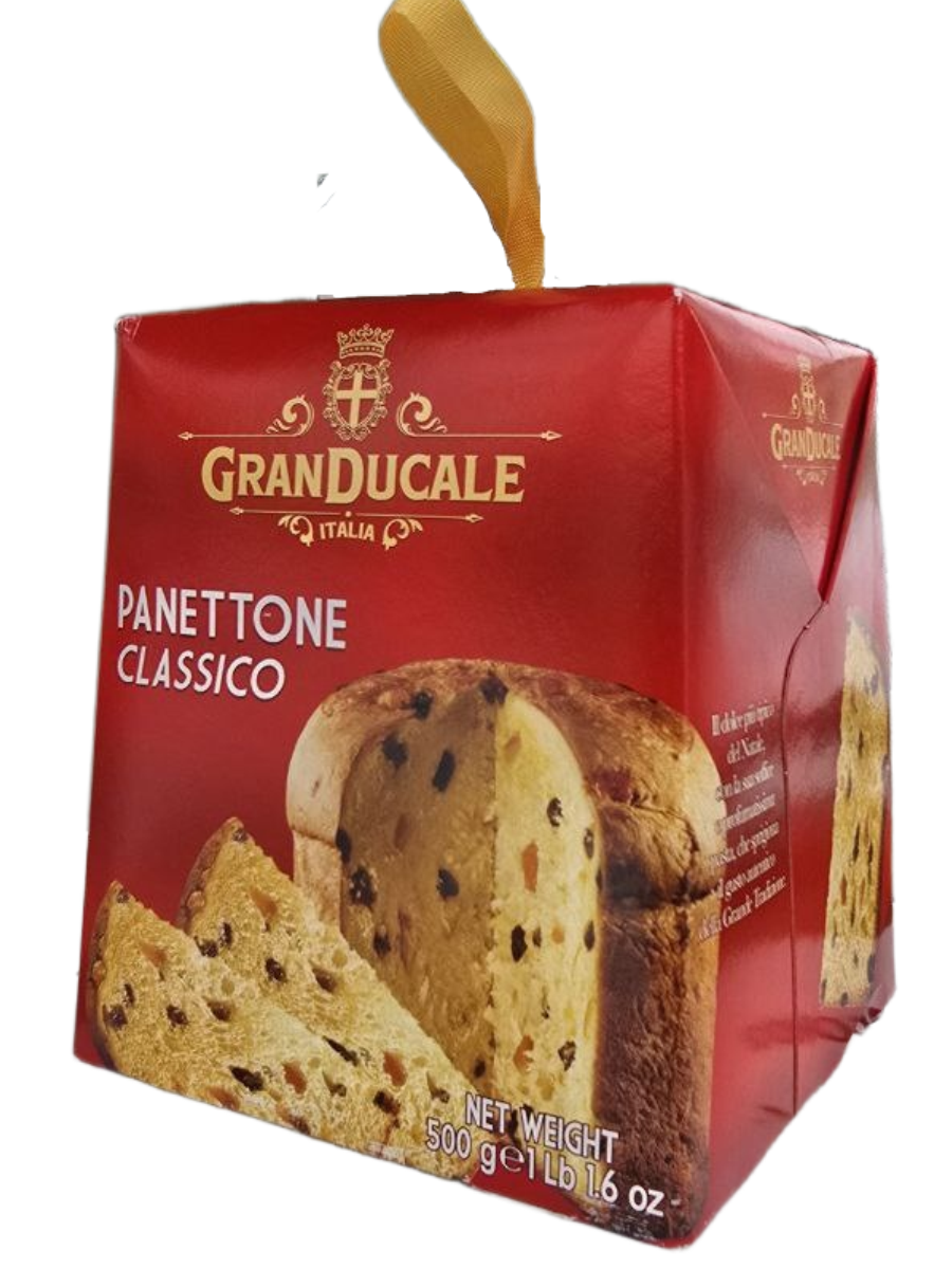 Gran Ducale Панеттоне / Кулич с изюмом и цукатами 500г в акартонной коробке