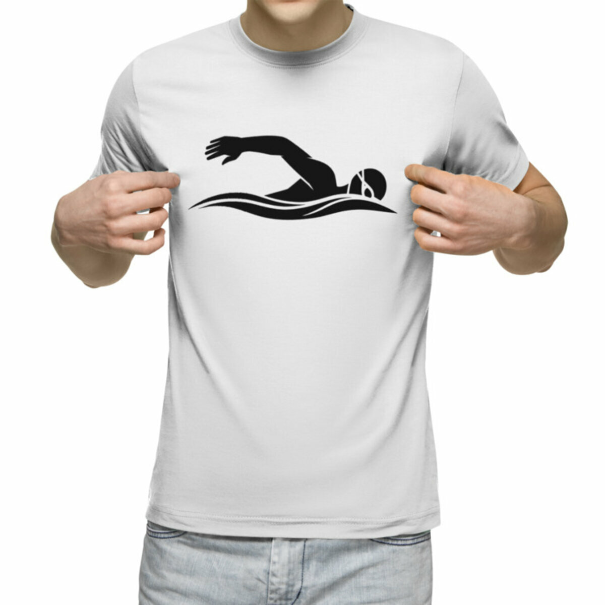 Футболка для плавания