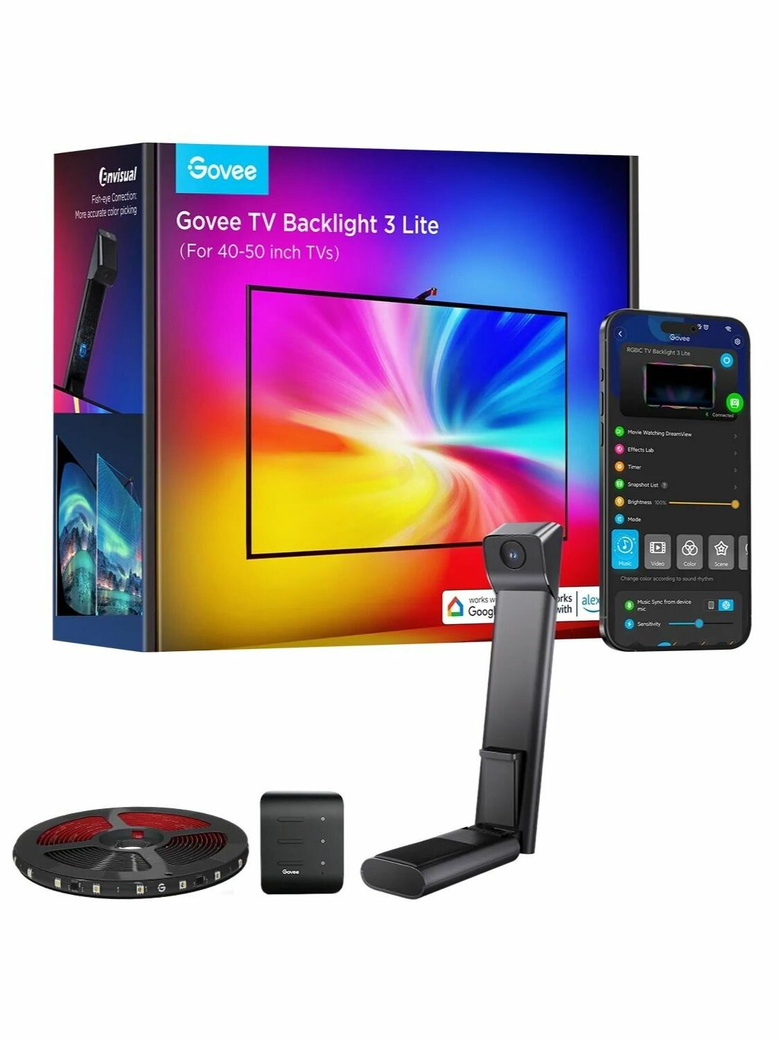 Подсветка для телевизора Govee RGBICW Backlight 3 Lite (40-50), H60973D1