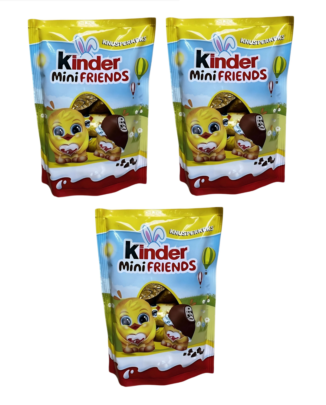 Шоколадные конфеты Kinder Mini Friends, (Цыплята),( 3 уп. х 122 гр), Германия