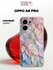 Силиконовый чехол на Oppo A6 Pro / Оппо A6 Про с принтом Разноцветные листья 2