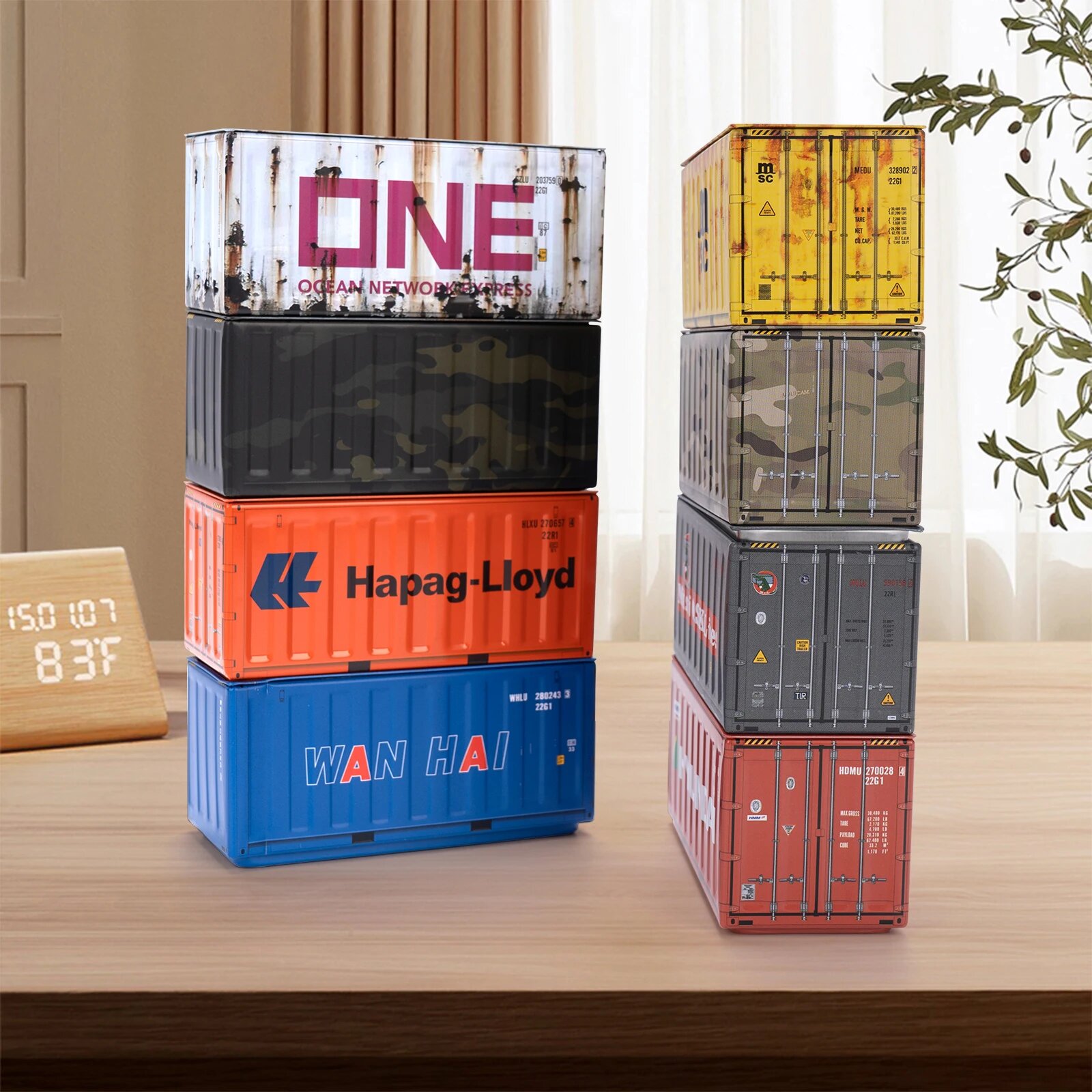 Набор мини-контейнеров COOLPLAY, 8 шт, Цвет: 8pcs B