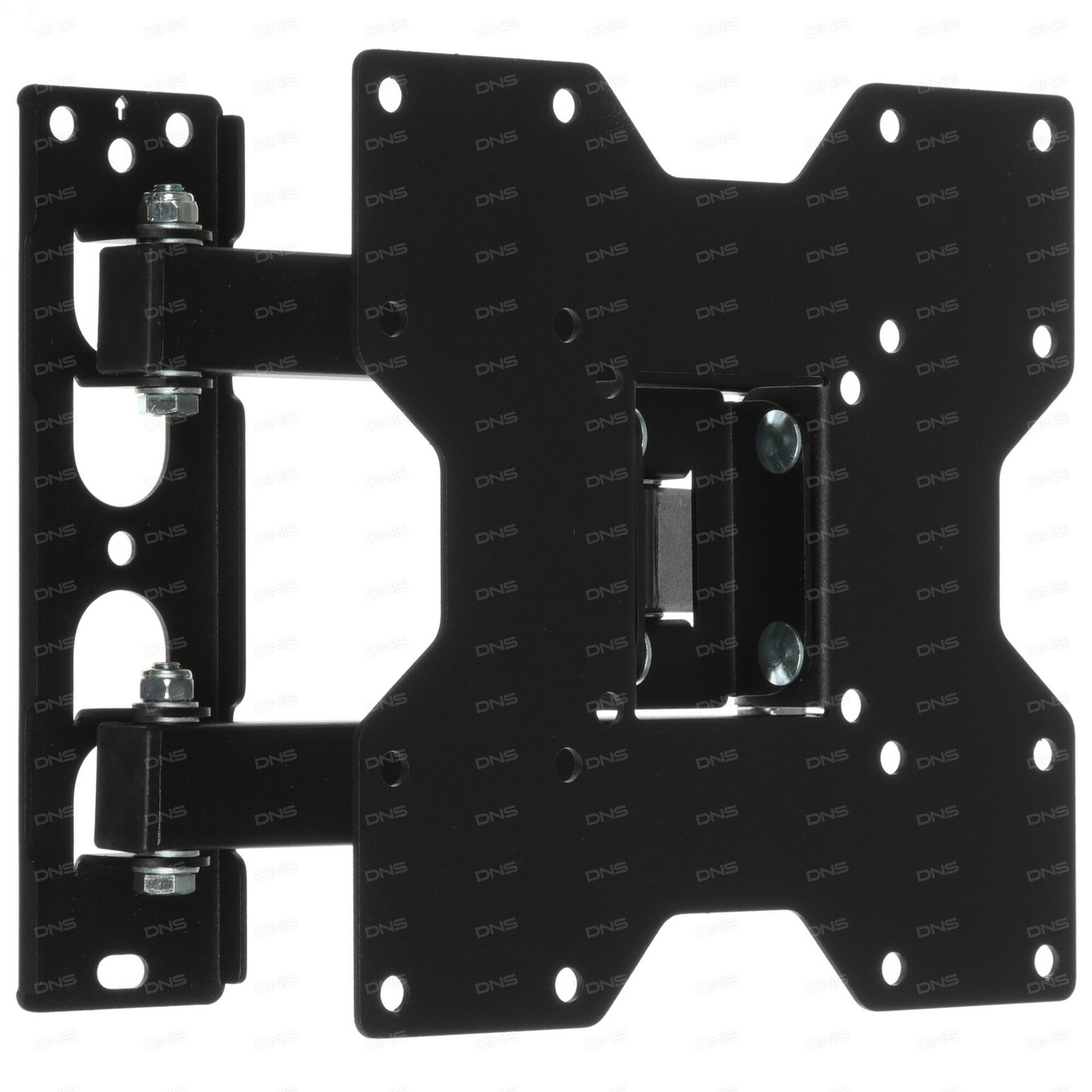 Кронштейн для ТВ DEXP RMM-222B, чёрный, наклонно-поворотный, VESA 100-200х100/200/100, до 35кг