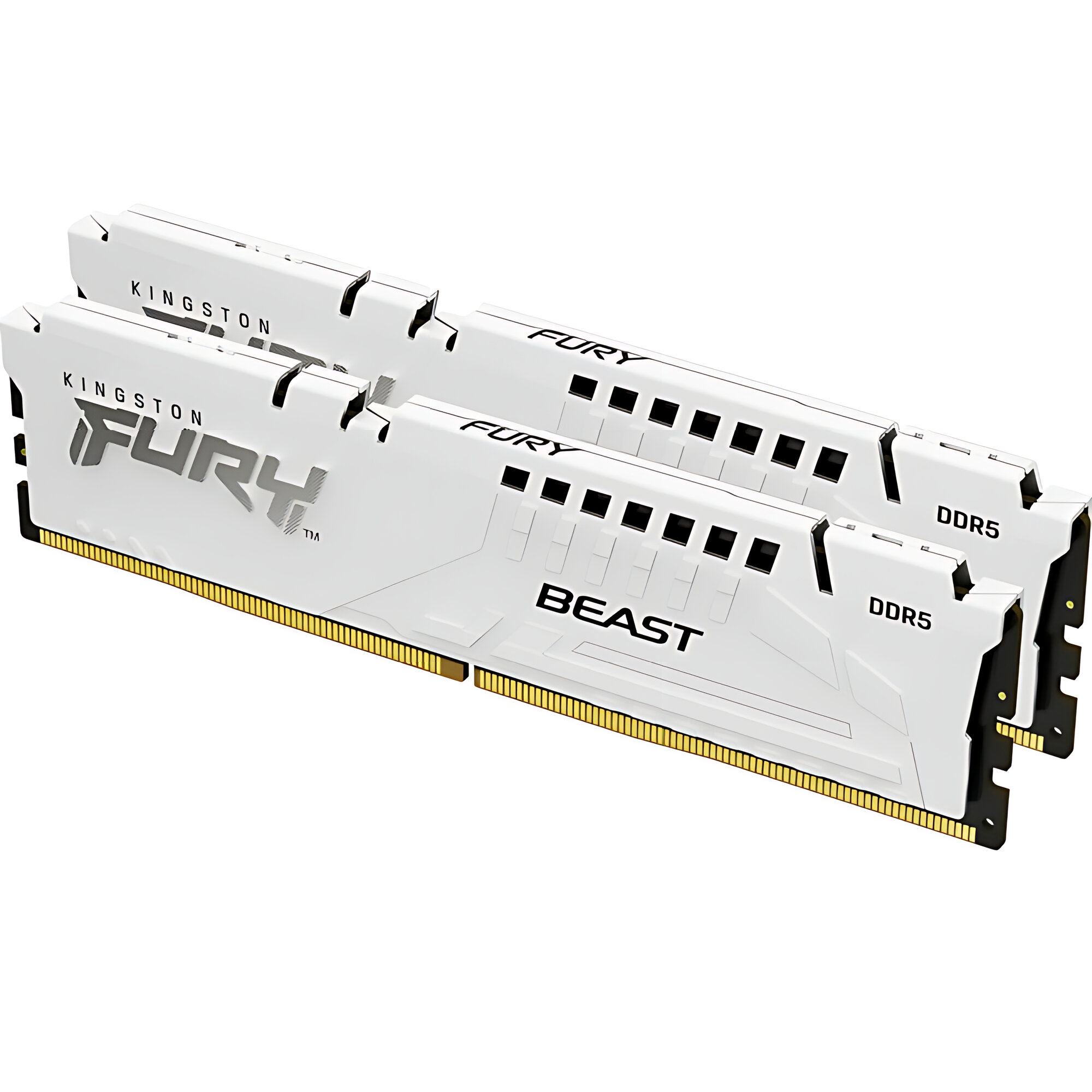 Модуль памяти DIMM DDR5 32Gb, 6800Mhz, 2x16Gb, Kingston FURY Beast White (KF568C34BWEK2-32)