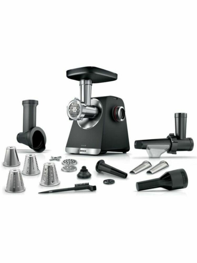 Мясорубка электрическая Bosch MFWS660B, черный/серебристый металлик