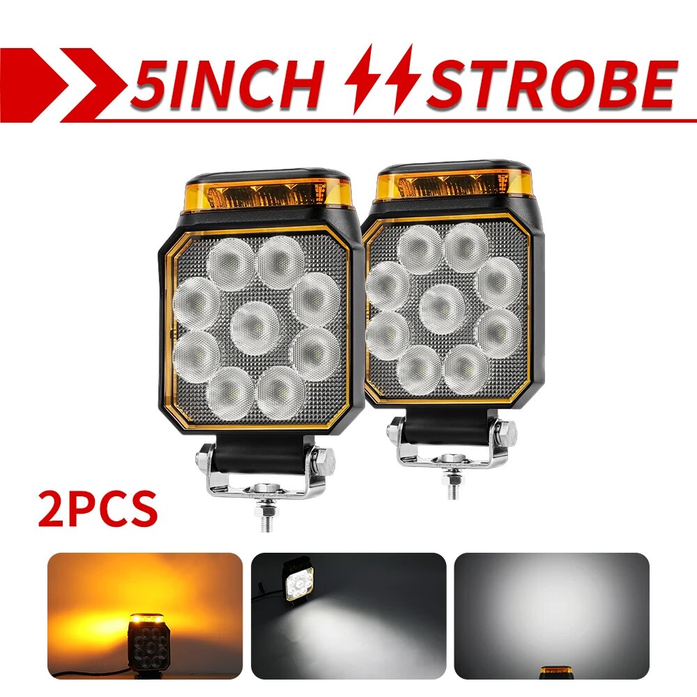 Сверхмощный Светодиодный Рабочий Фонарь CO LIGHT 4 Дюйма Для Тракторов И Грузовиков 24В - 2PCS