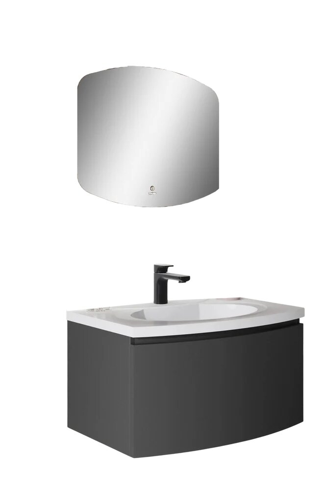 Мебель для ванной комнаты Itana Arko Y 70 подвесная, графит