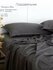 Пододеяльник из поплина темно-серого цвета размером 155x205 см
