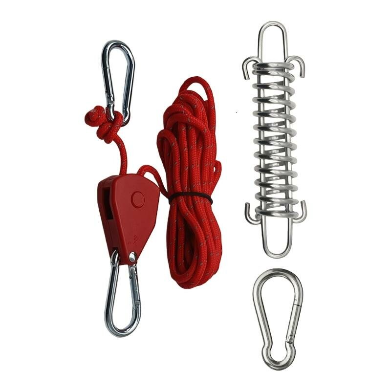 Регулируемая растяжка для палаток и тентов, красный