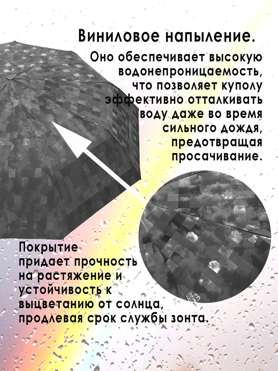 Зонт ALMAS, темно-серый — фото 1