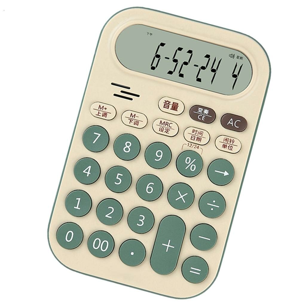 Эстетический калькулятор с человеческими голосами, Зеленый