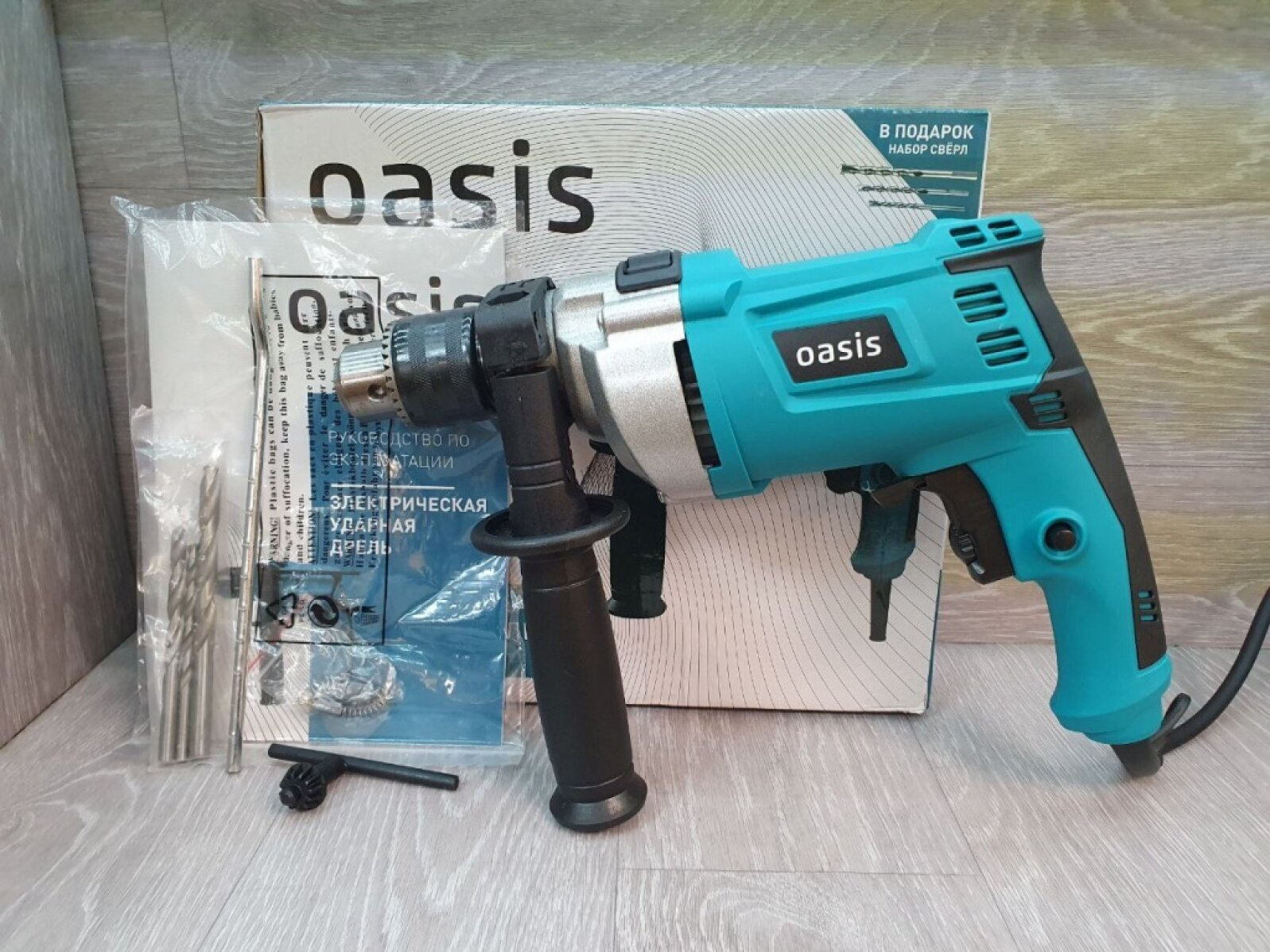 Дрель сетевая ударная Oasis DU-85M, 850 Вт